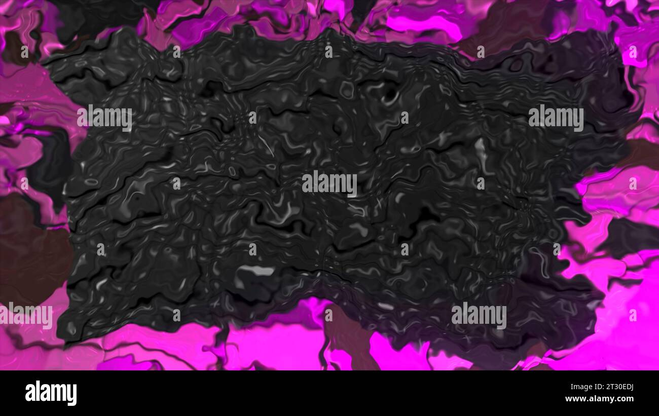 Abstract background with moving 3d textures of liquid masses. Motion ...