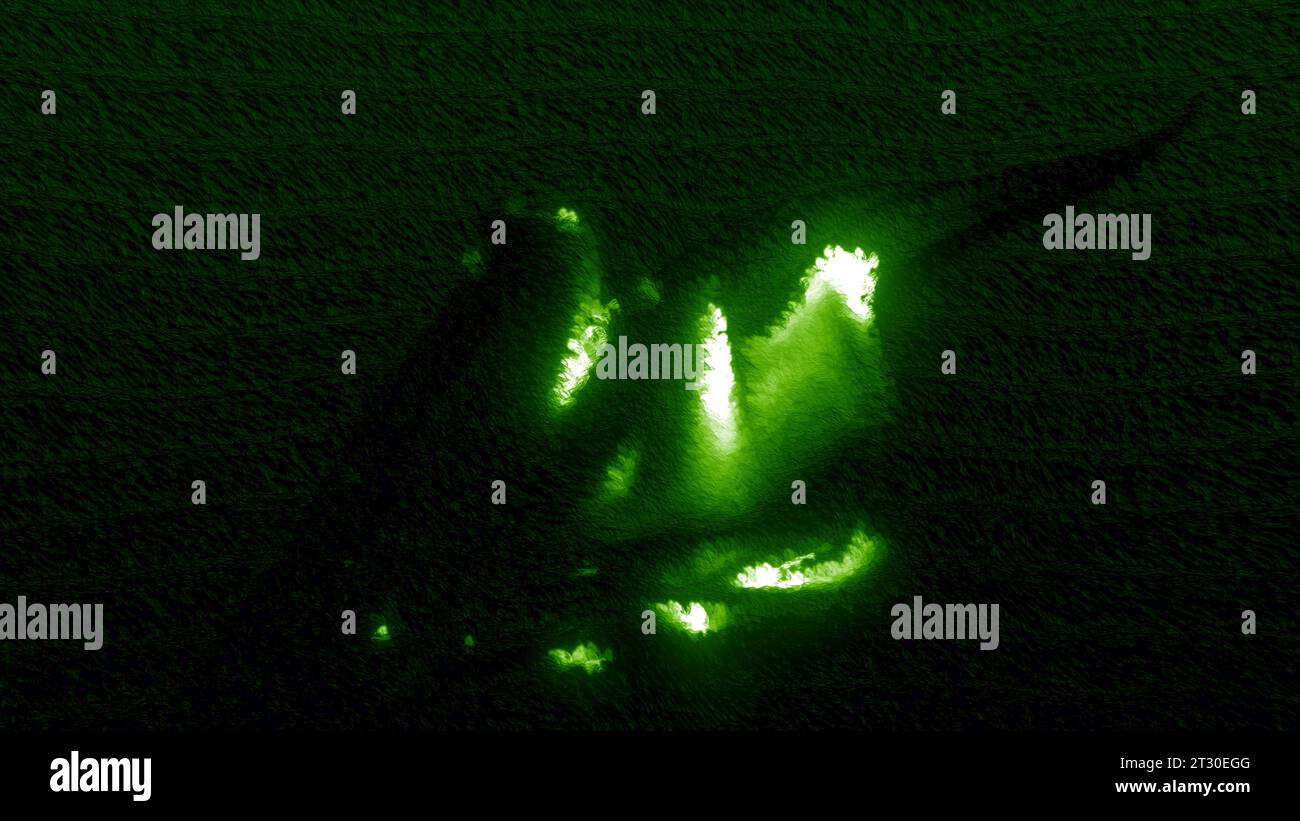 Moving fluid structure with lines in space. Motion. Liquid 3d structure ...