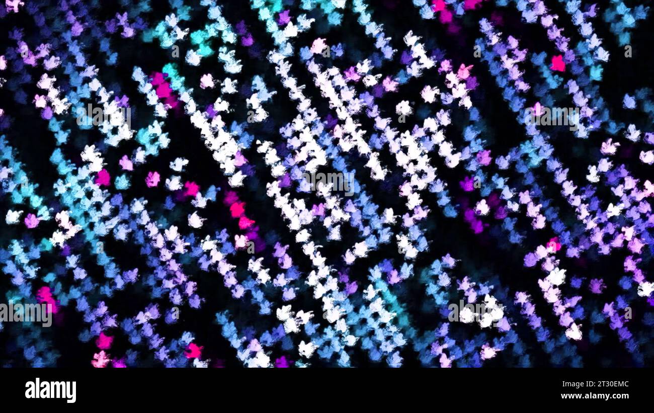 Moving stripes of colorful dots in disco style. Motion. Colorful bright ...