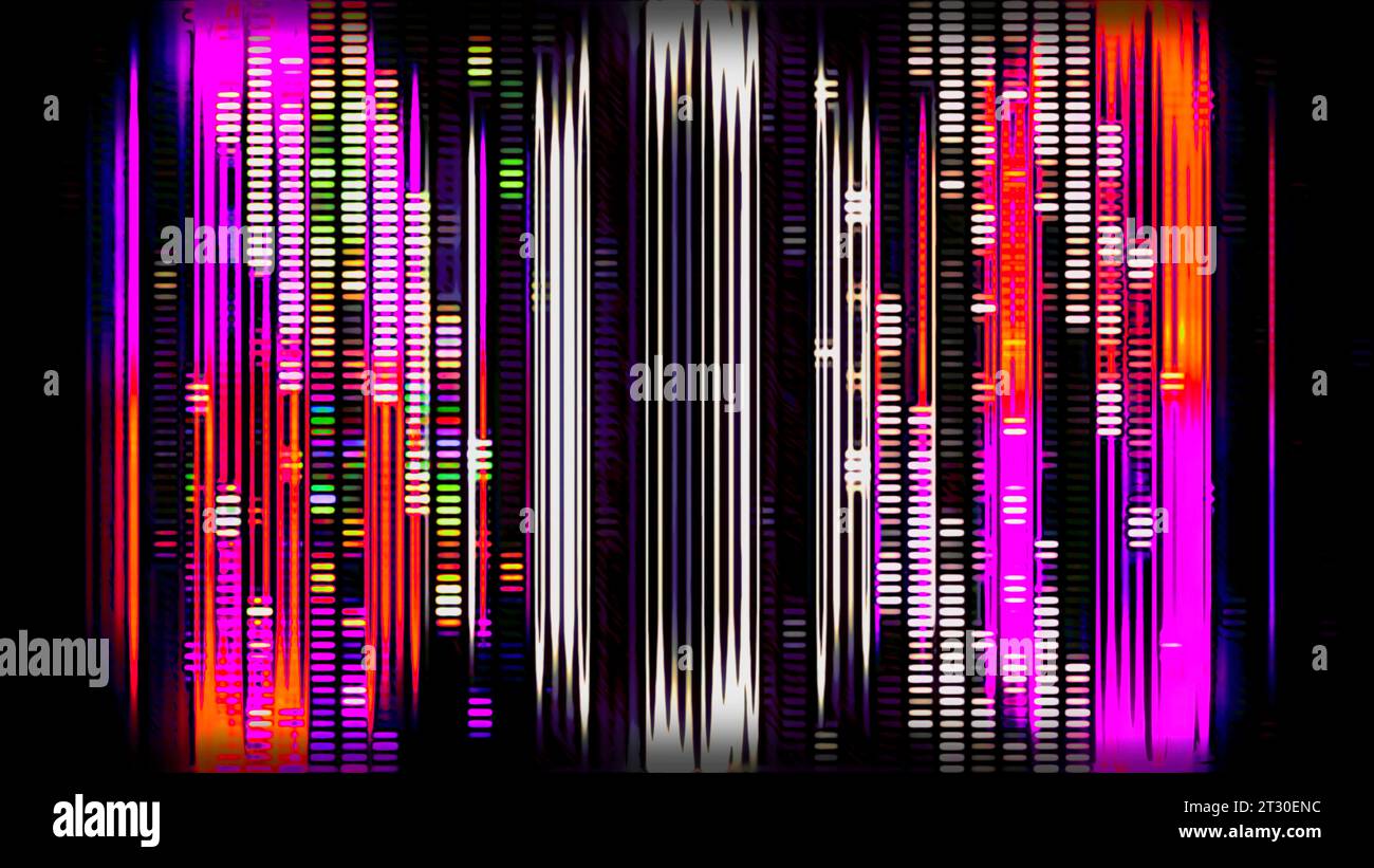 Animation with moving colorful lines in musical style. Motion. Vertical ...