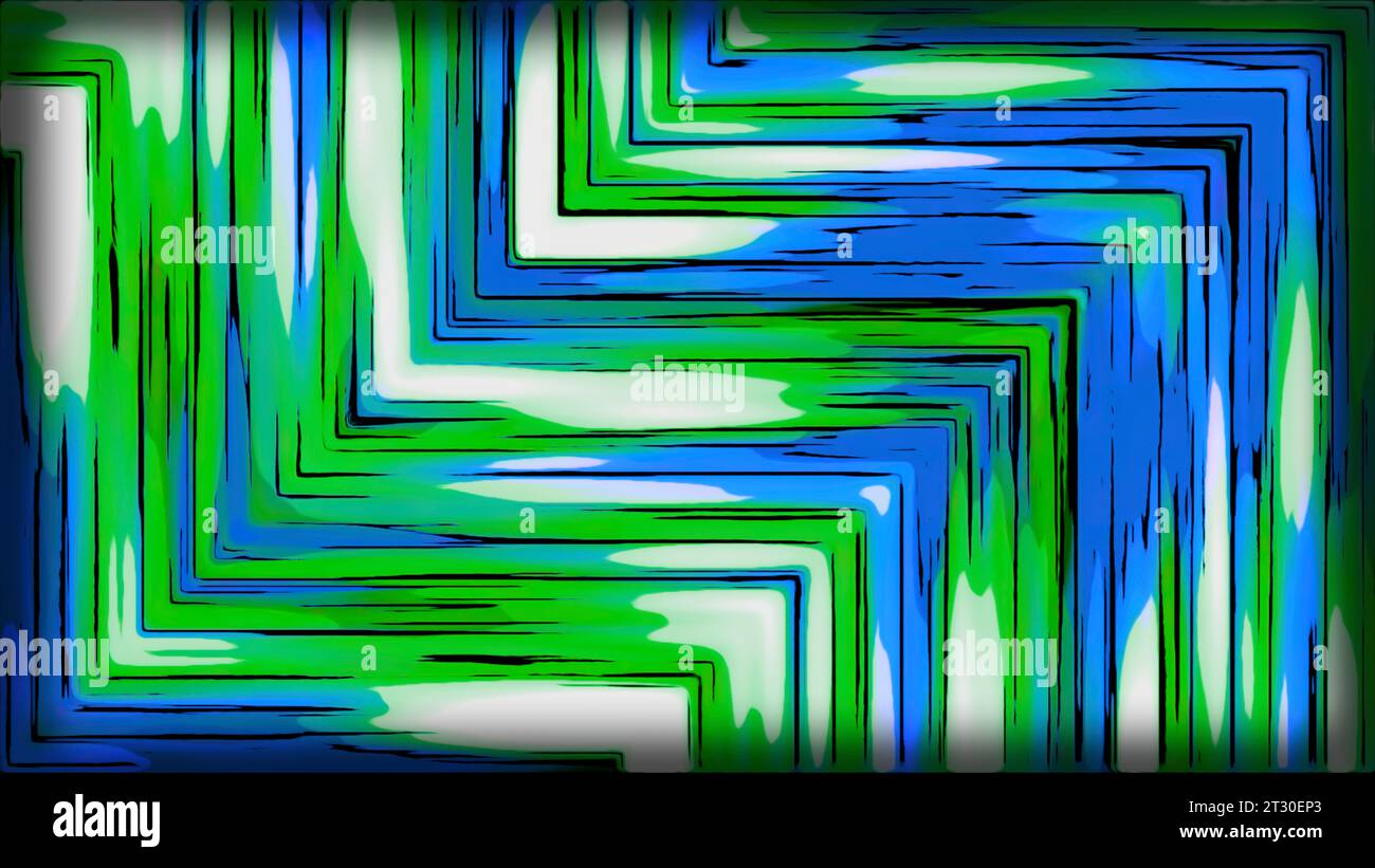 Colorful lines in corner pattern. Motion. Zigzag pattern with colorful ...