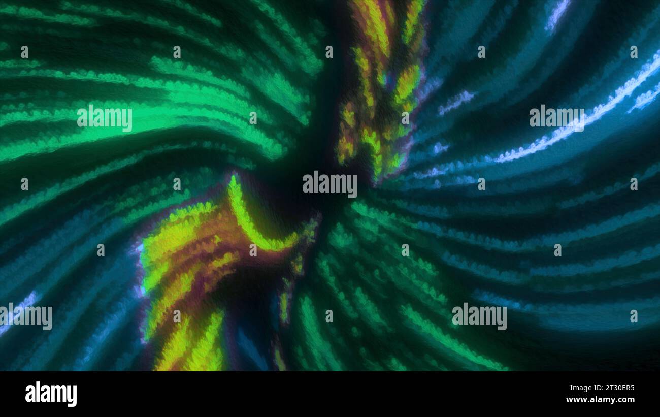 Cosmic stream of luminous lines. Motion. Bright glowing lines of spiral ...