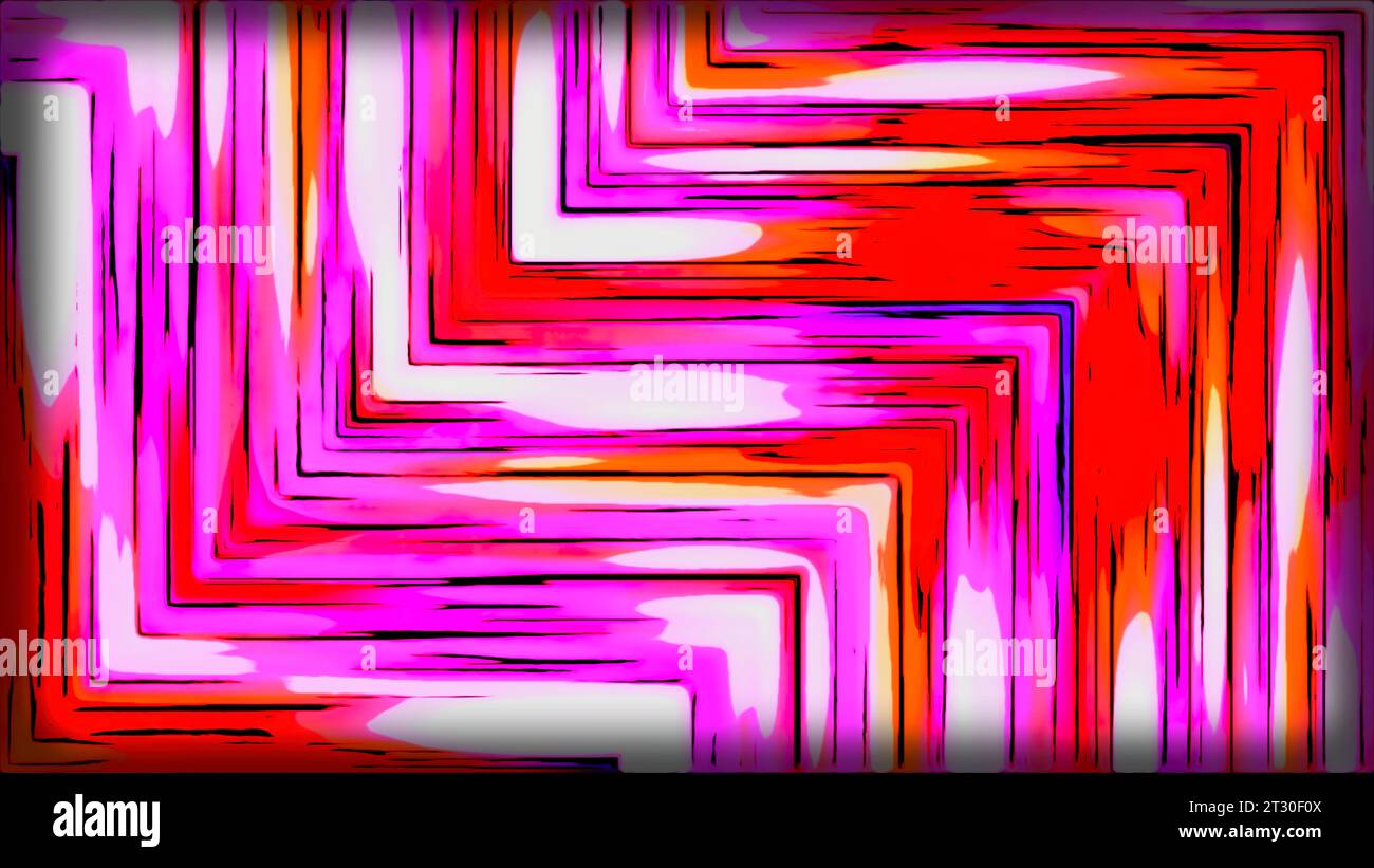 Colorful lines in corner pattern. Motion. Zigzag pattern with colorful ...