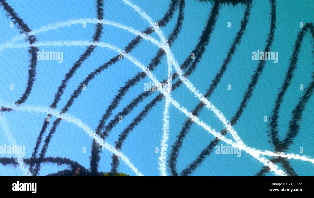 Animation with creative drawing lines. Motion. Chaotic moving pencil ...