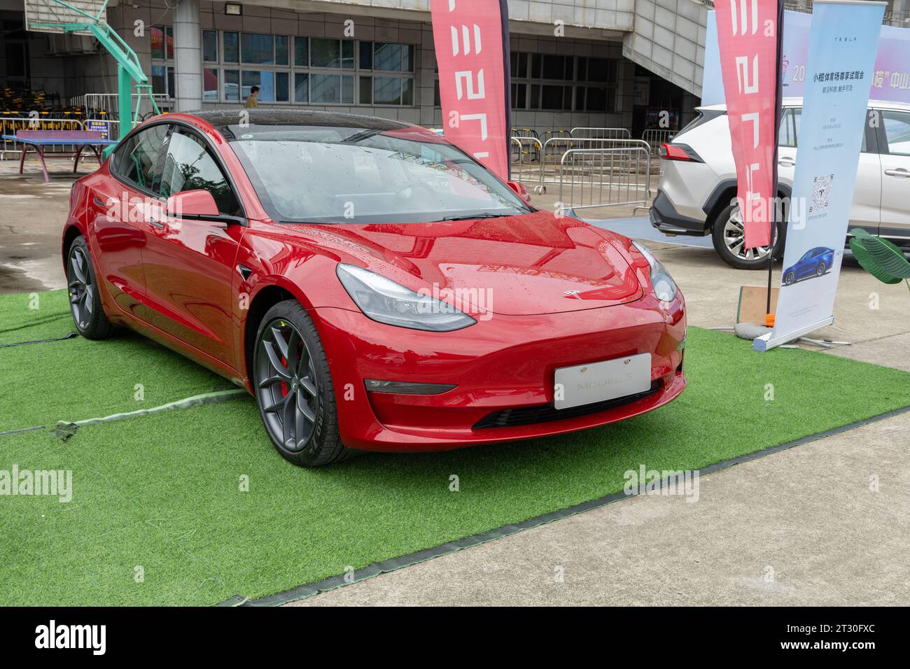 2022 red tesla hi-res stock photography and images - Alamy