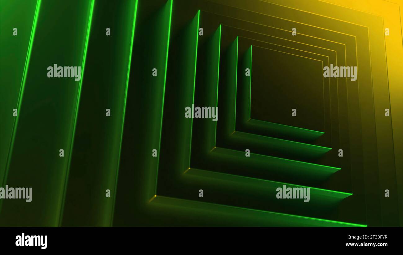 Moving squares with rotating light. Design. Rotating color light filter ...