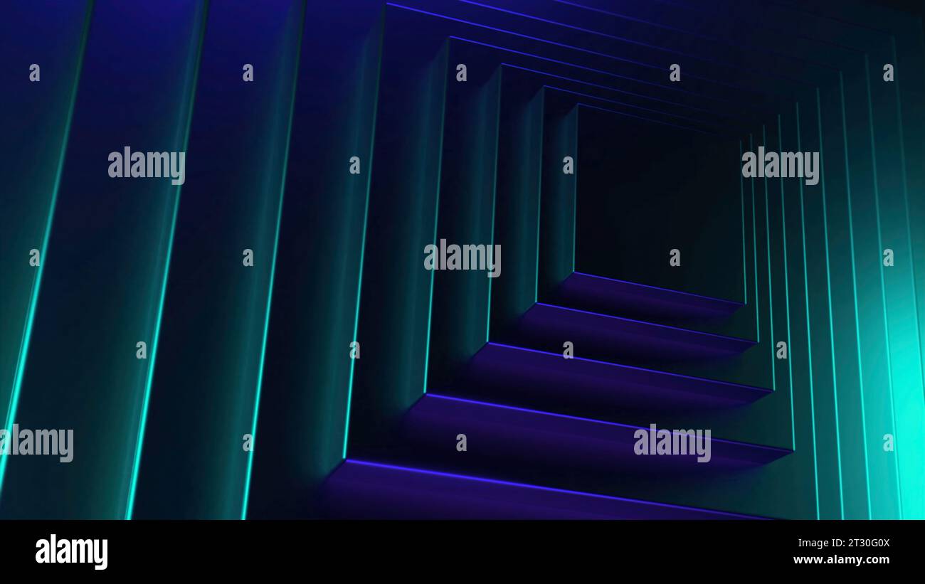 Moving squares with rotating light. Design. Rotating color light filter ...