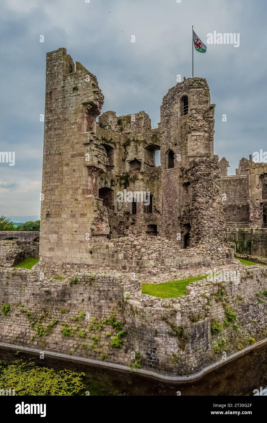 Raglan Castle, Wales, UK Stock Photo - Alamy