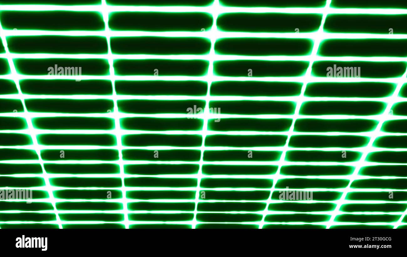 Bright glowing grid in virtual space. Motion. Simple square grid on ...
