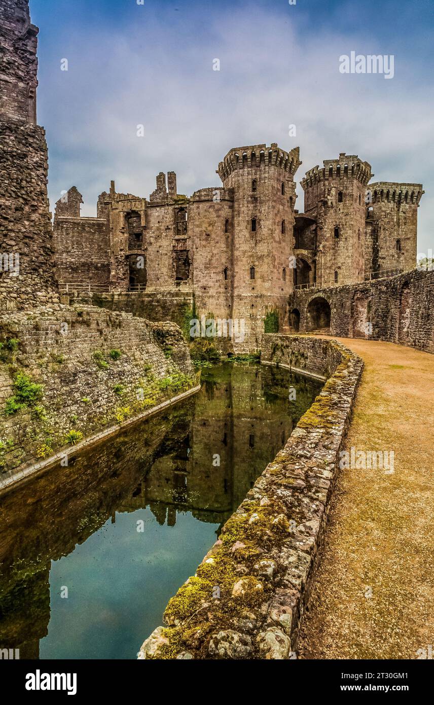 Raglan Castle, Wales, UK Stock Photo - Alamy