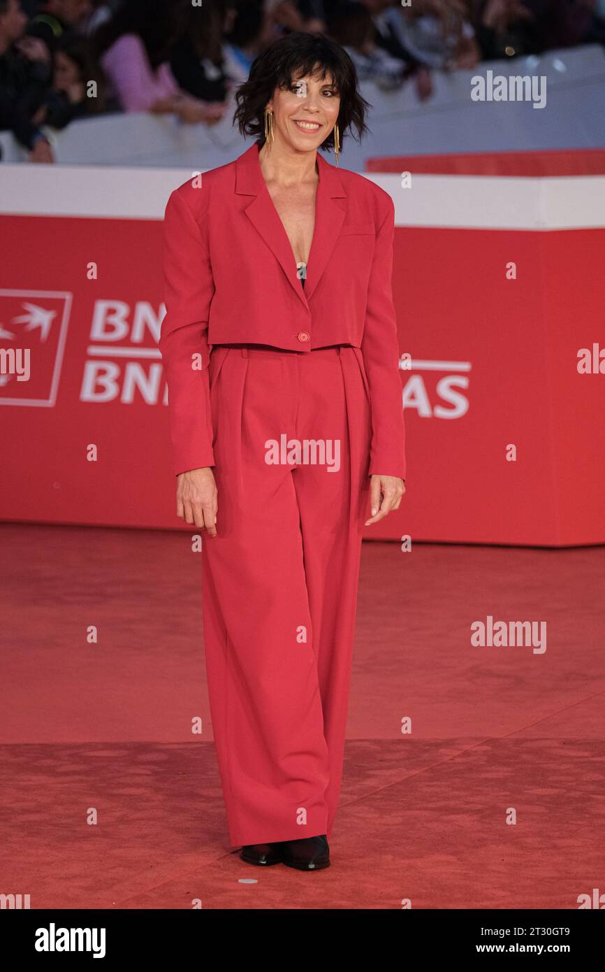 Cristiana Vaccaro attends a red carpet for the movie "Palazzina Laf ...