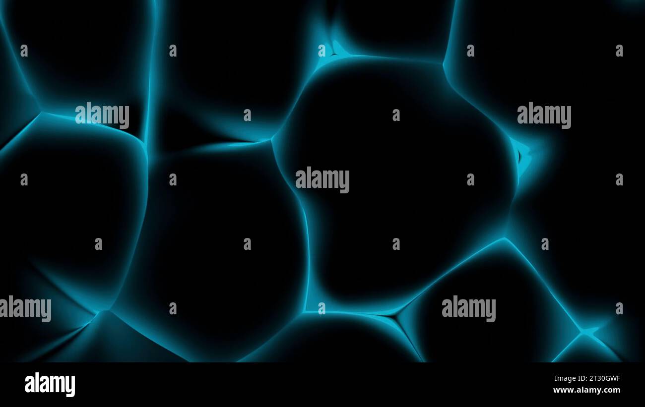 Moving 3d shapes with plasma light. Design. Bright light of plasma ...