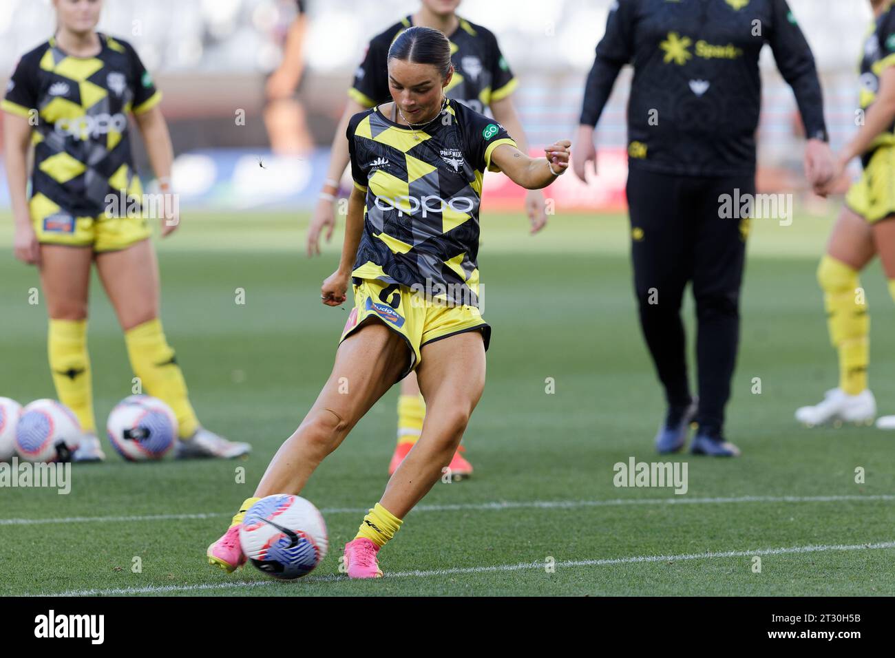 Sydney, Australia. 22nd Oct, 2023. Macey Fraser of Wellington Phoenix ...