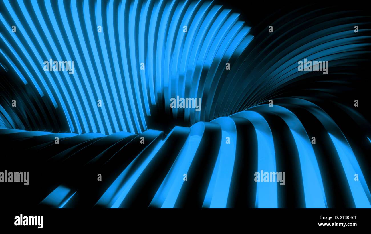 3D animation with moving stream of lines into hole. Design. 3D lines ...