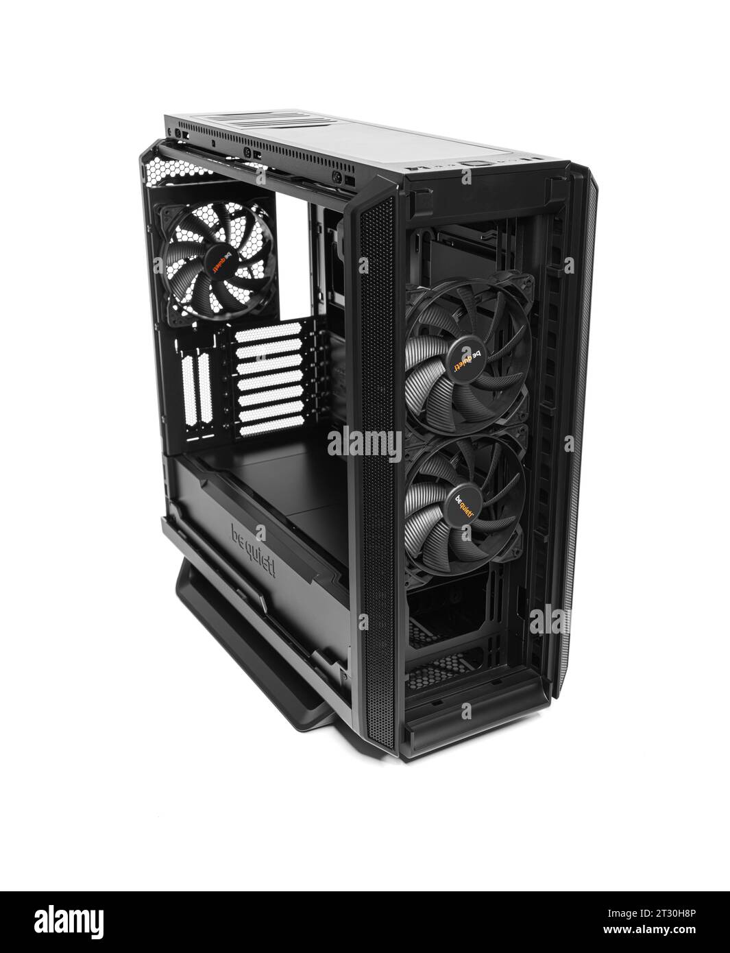 System unit case be quiet silent base 802 on white background Stock ...