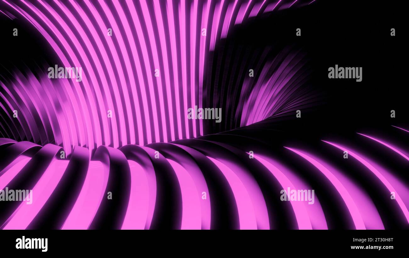 3D animation with moving stream of lines into hole. Design. 3D lines ...