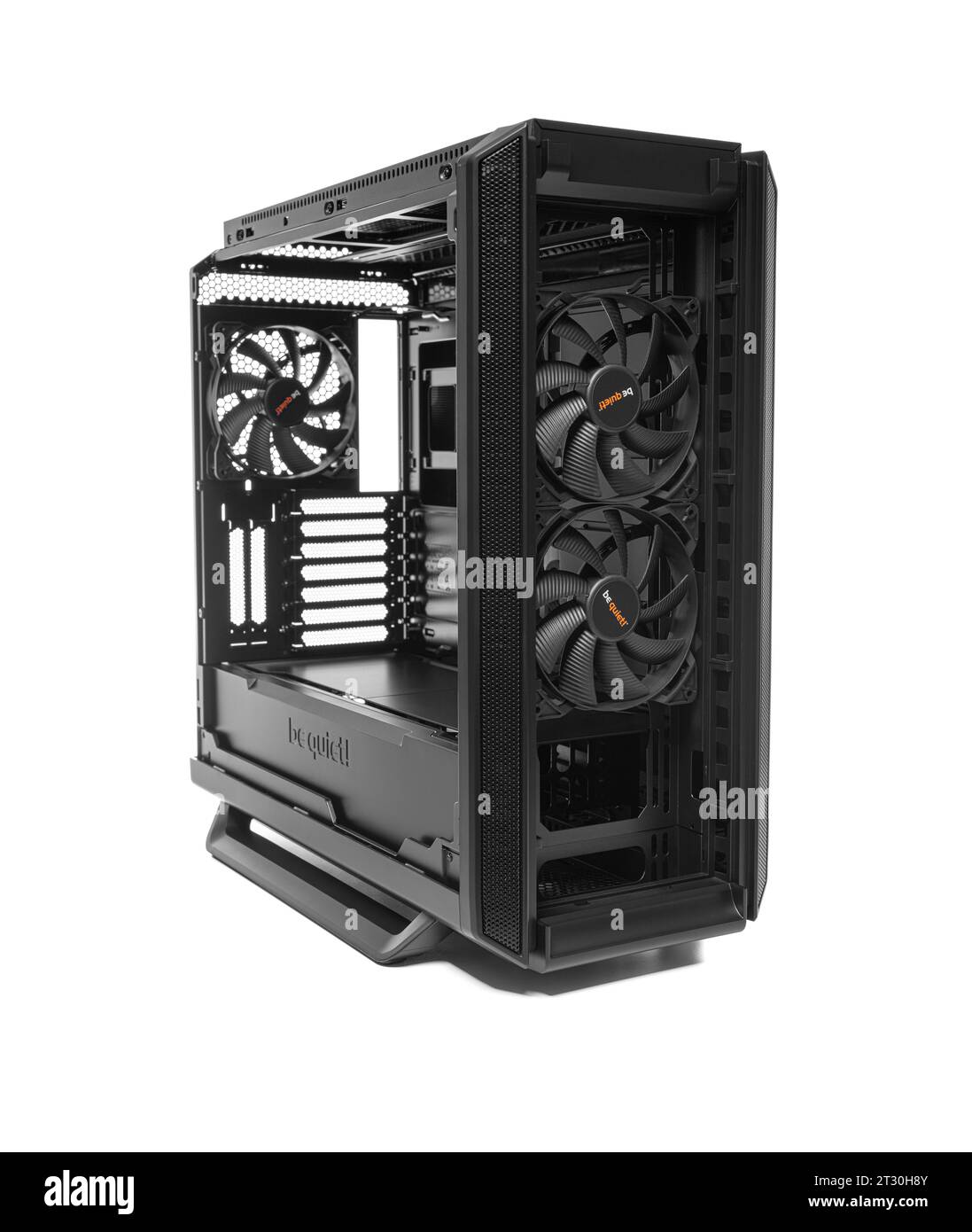 System unit case be quiet silent base 802 on white background Stock ...