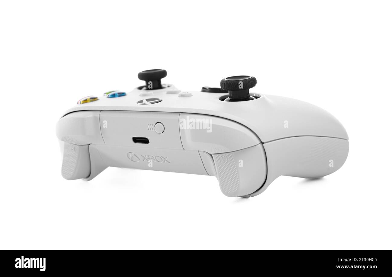 Microsoft Xbox Wireless Controller Robot White wireless gamepad Stock ...