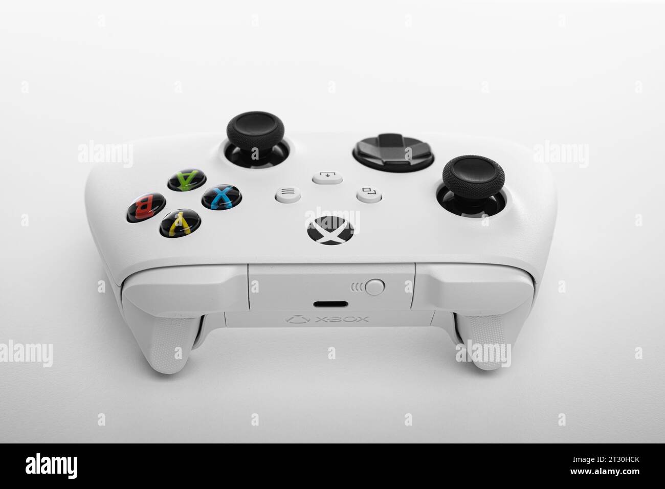 Microsoft Xbox Wireless Controller Robot White wireless gamepad Stock ...