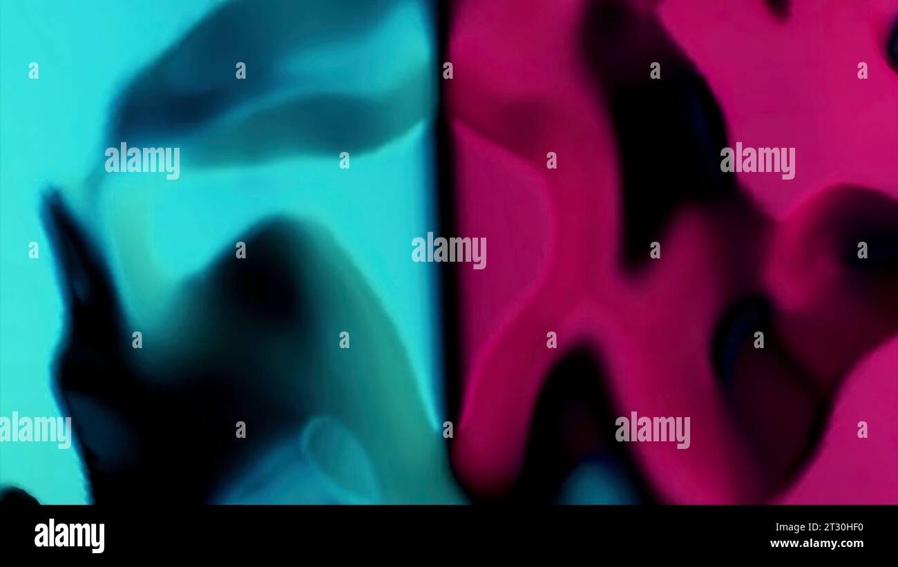 Multicolored merging paints. Design. Waterfalls of falling colors ...