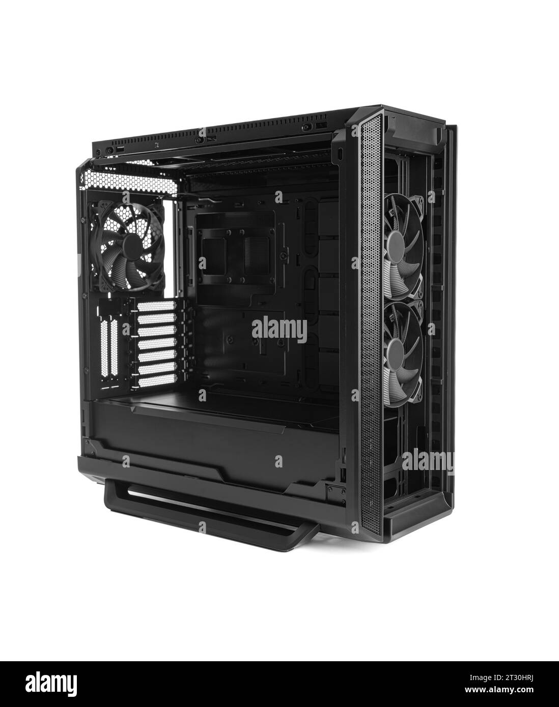 Open system unit case with fans of a personal computer Stock Photo - Alamy