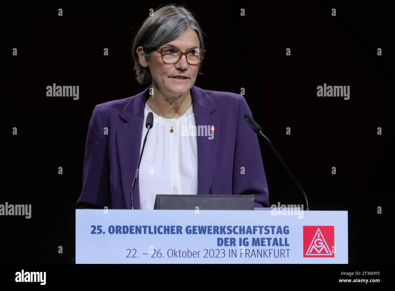 22.10.2023, Frankfurt, DEU 25. Ordentlicher Gewerkschaftstag der IG ...
