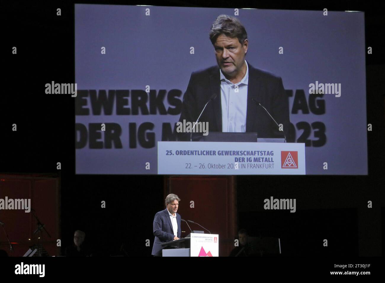 22.10.2023, Frankfurt, DEU 25. Ordentlicher Gewerkschaftstag der IG ...