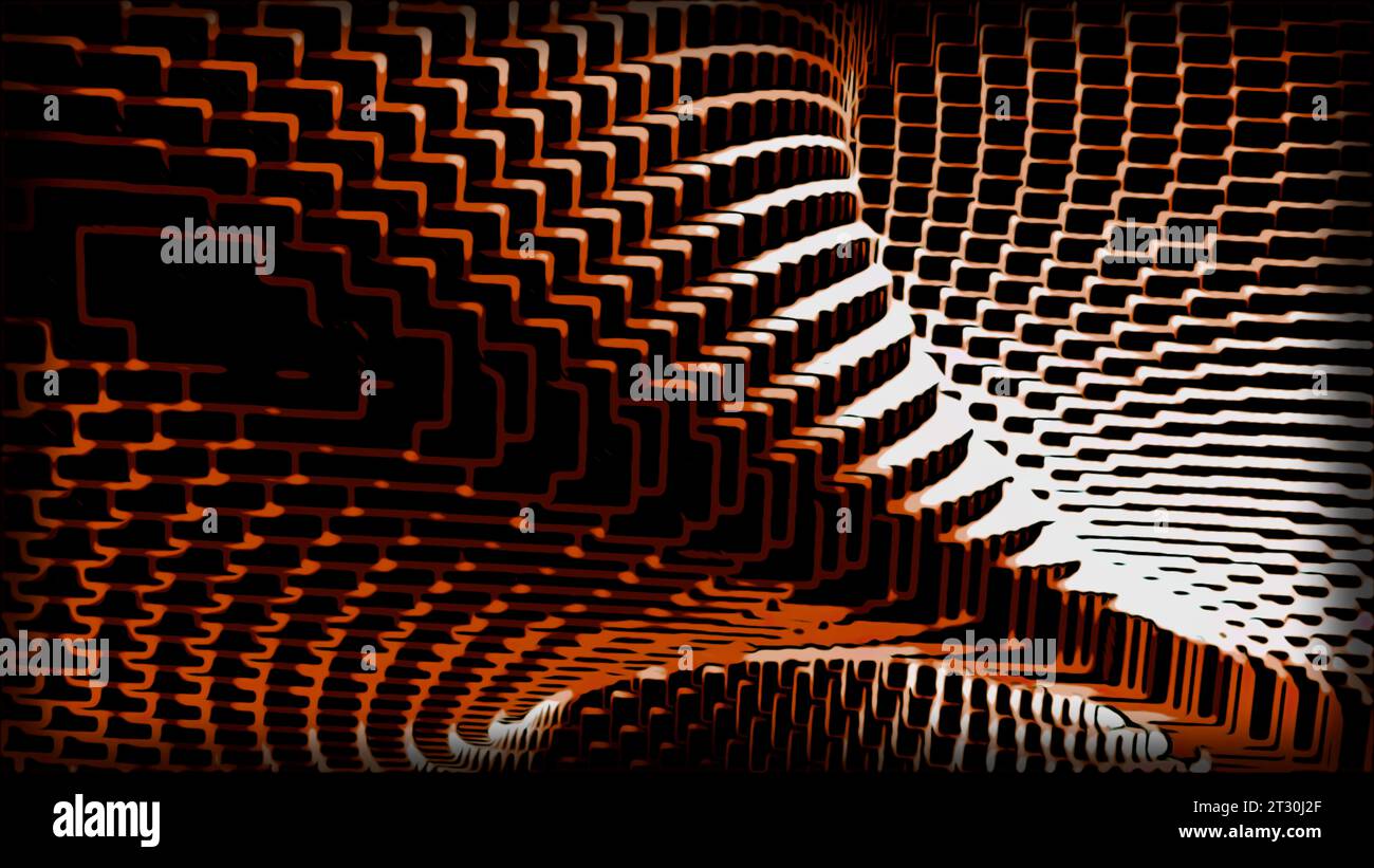 Neon bright color background. Design. Rotating white rays with ...