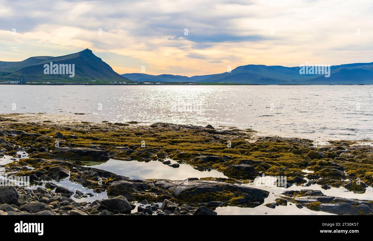 Akranes beach, Vesturland, Iceland, Europe Stock Photo - Alamy