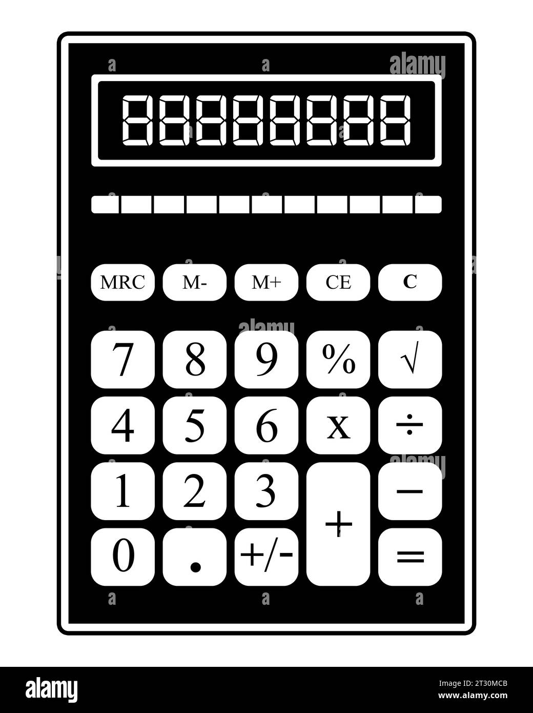 Simple illustration of calculator. Design element for websites, print ...