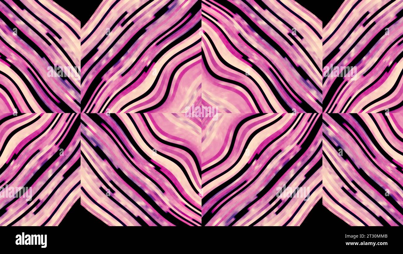 Black background with purple squares. Motion. Sparkling lines made in ...