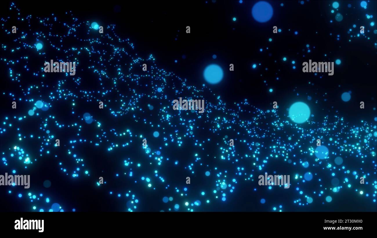 Black background with illuminated sequins. Motion. Bright confetti in ...