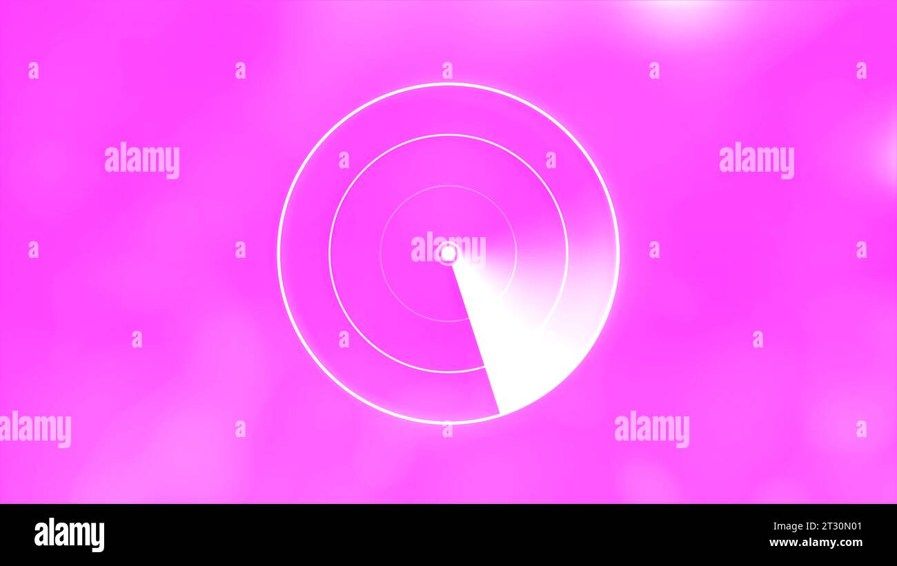 White and pink background with white circle. Motion. A light circle ...