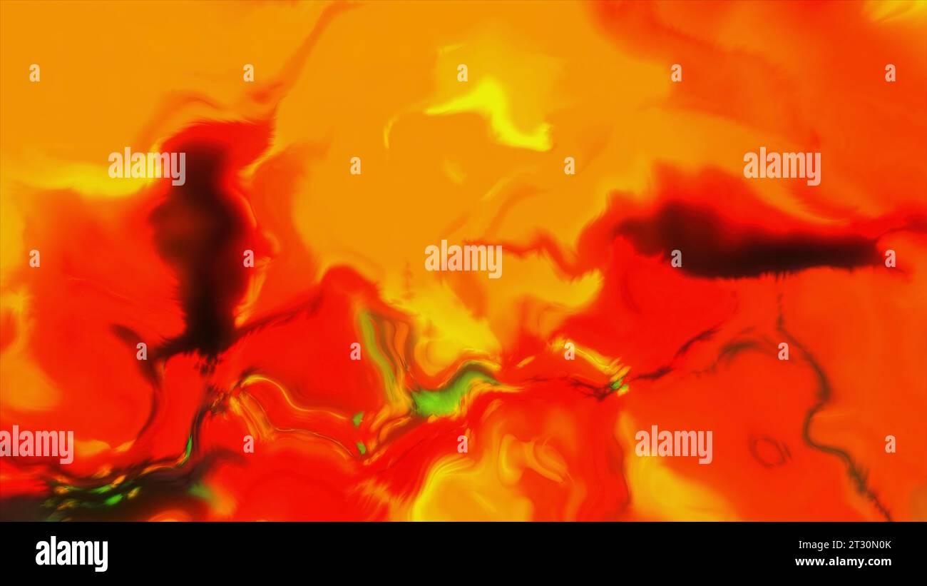 Orange bright background. Motion. Cartoon animation with bright lava ...