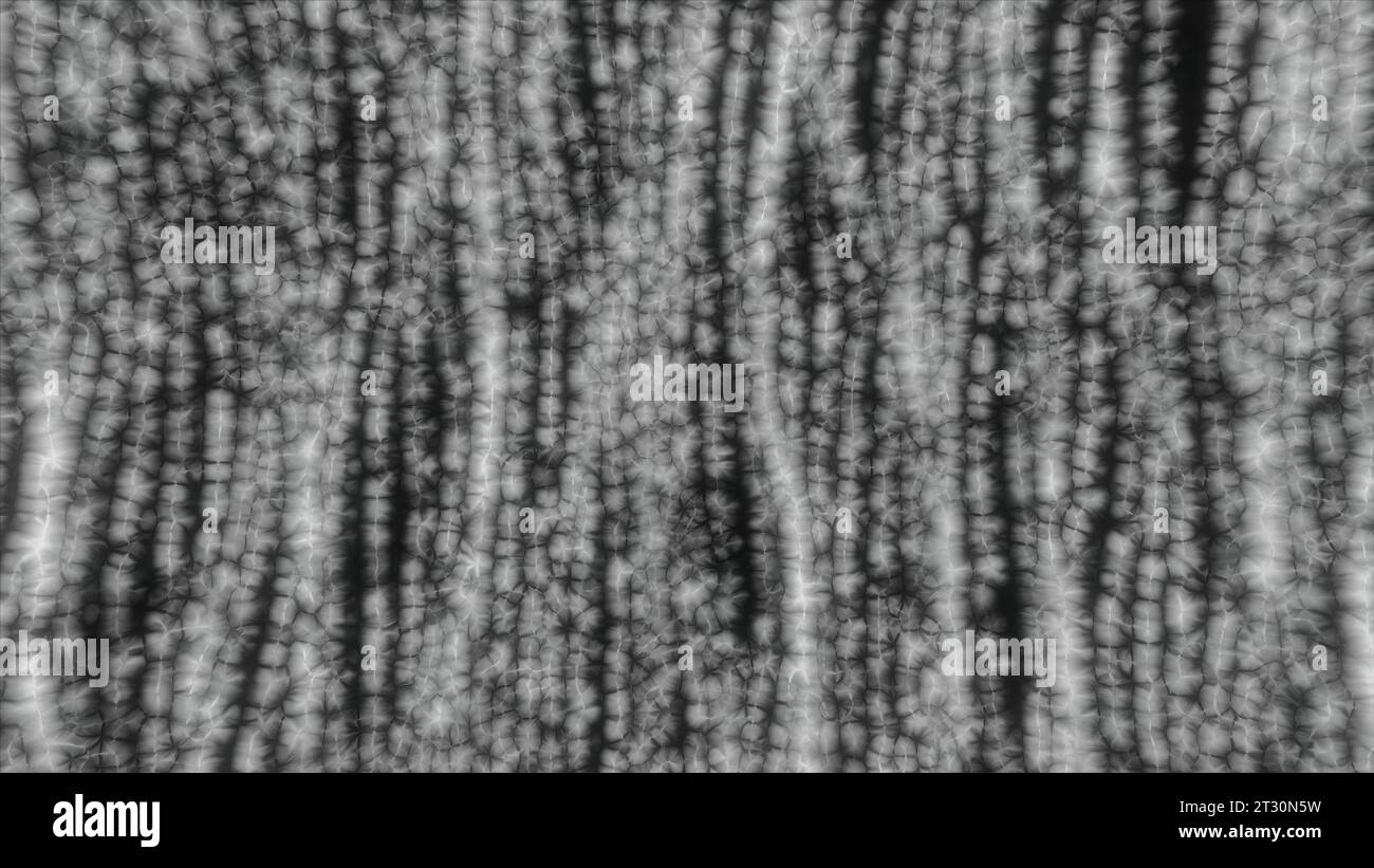 Black background with white garlands. Motion. Bright white threads in ...