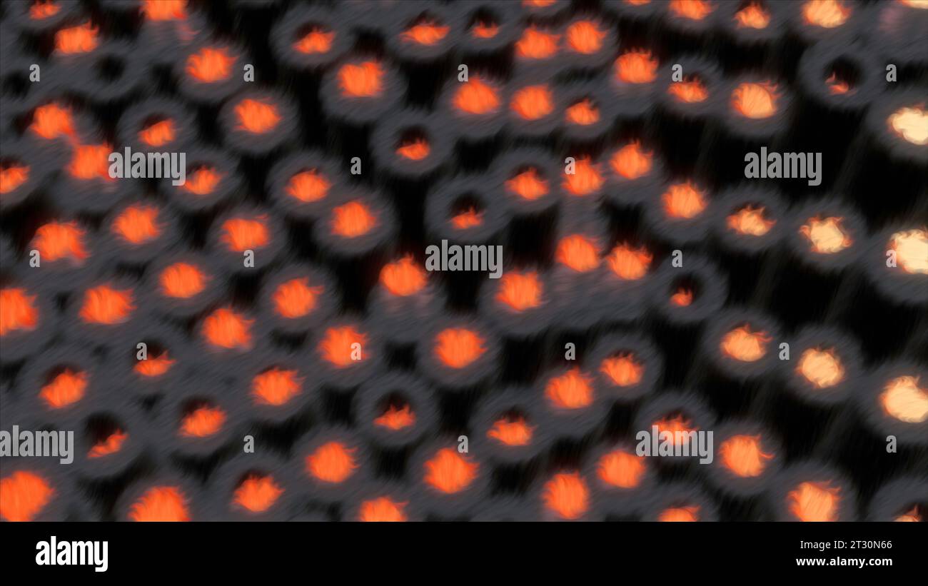 Orange moving small sticks. Motion. Animation with alternating moving ...