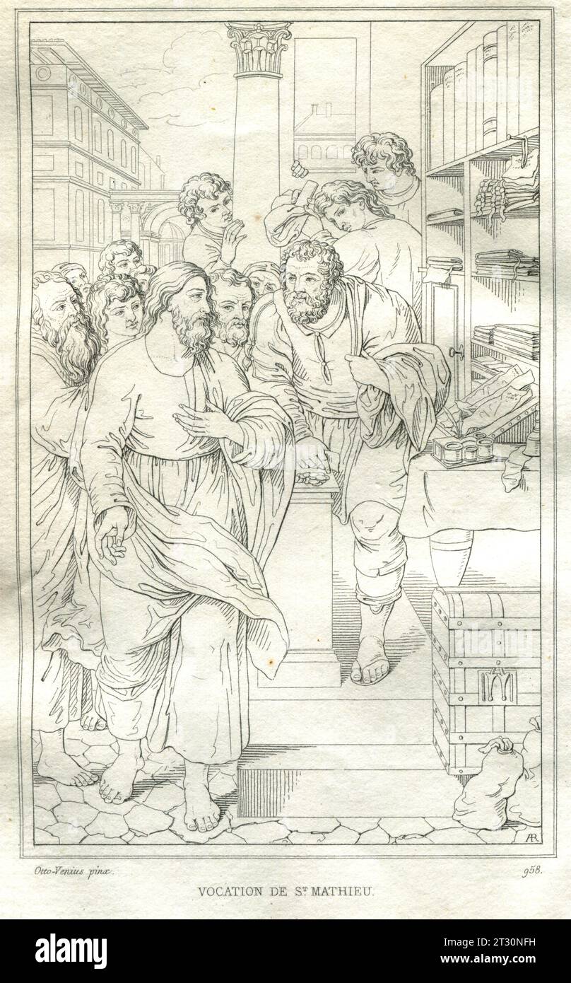 THE CALLING OF SAINT MATTHEW. OTTO VENIUS. Museum of Painting and Sculpture, DRAWN AND ENGRAVING ...