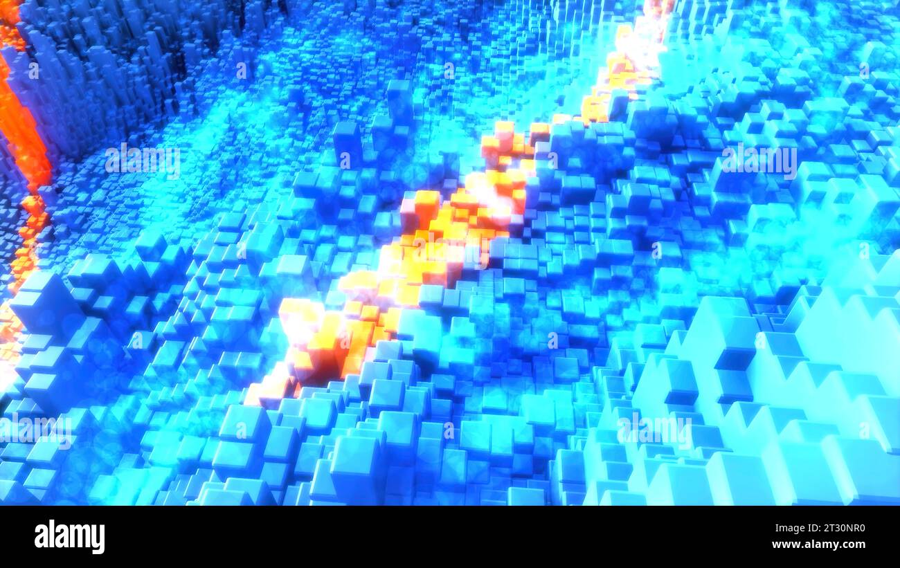 Blue and turquoise moving forward background. Motion. Bright light ...