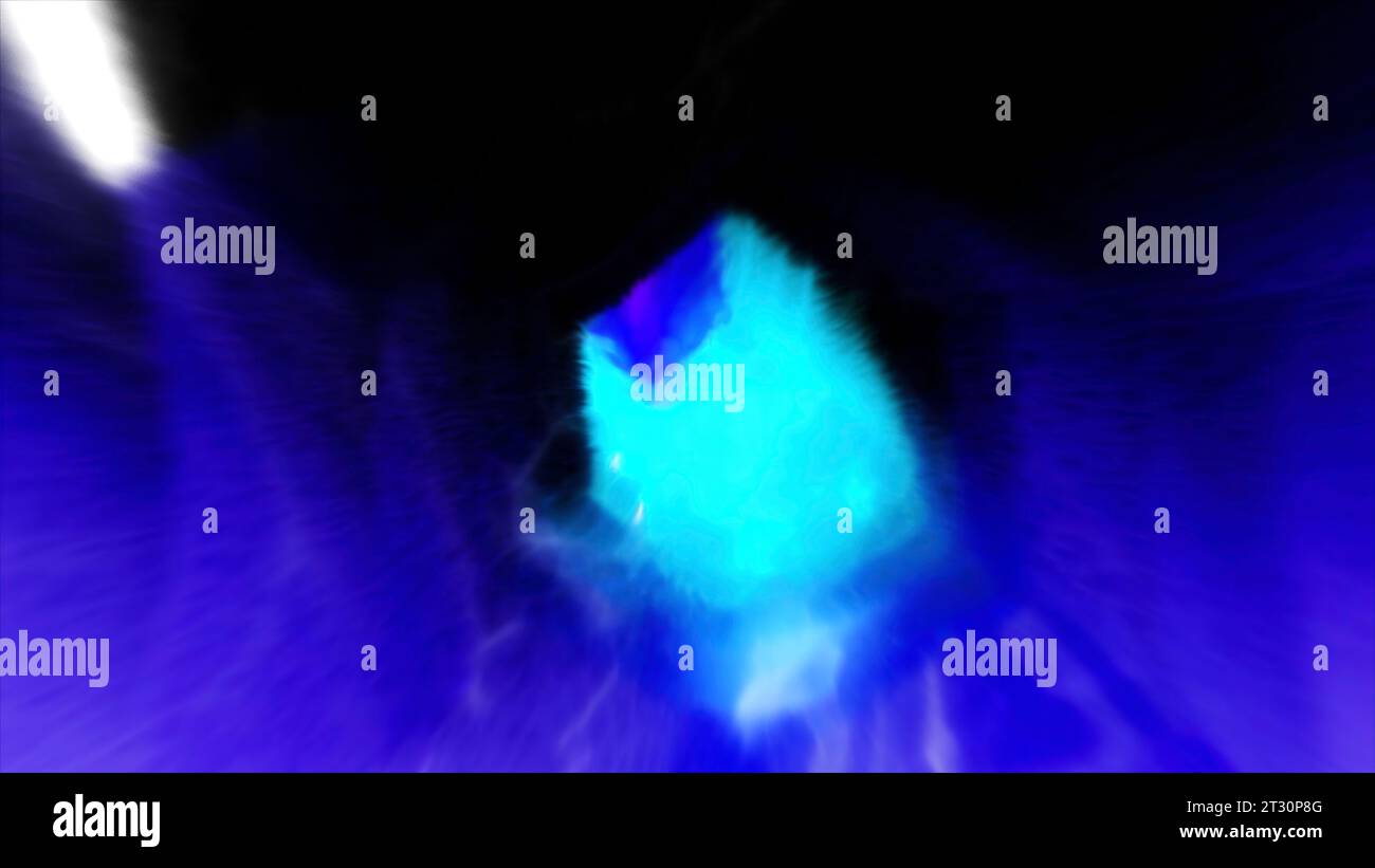 A bright glowing tunnel. Motion. A brilliant bright portal made in ...