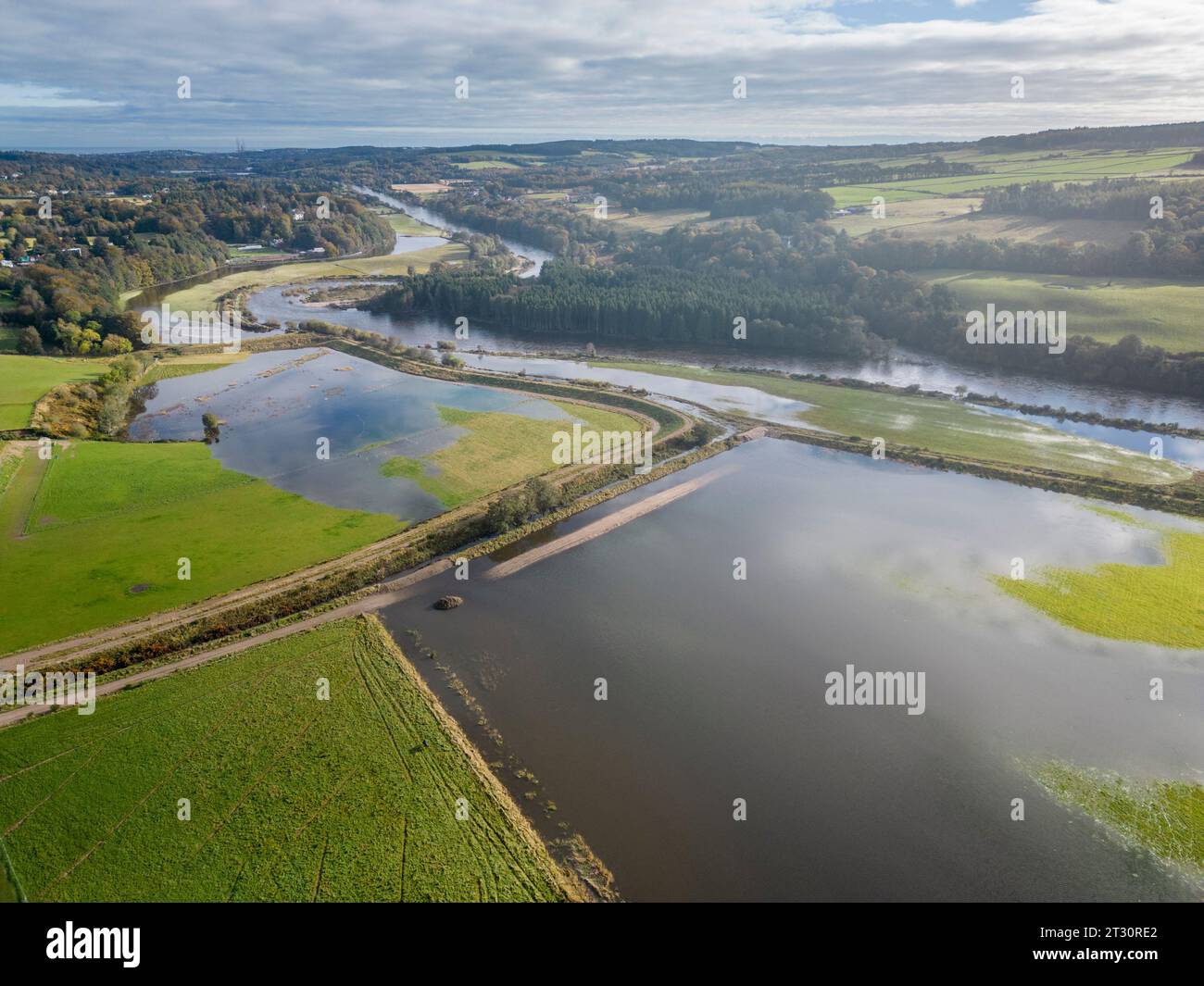 Storm babet farm flooding hi-res stock photography and images - Alamy