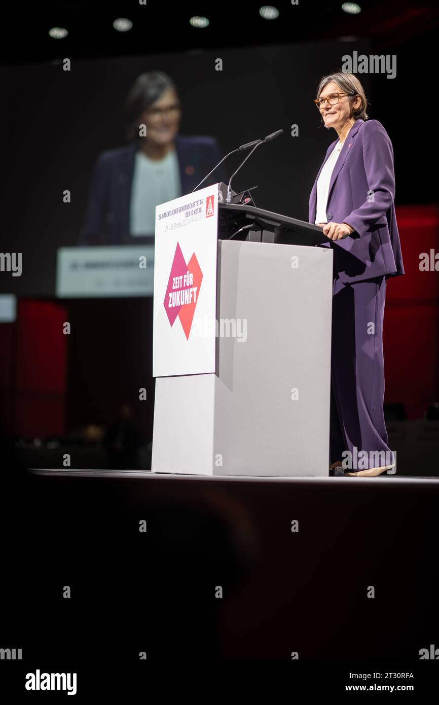 25. Gewerkschaftstag der IG Metall 2023 in Frankfurt Christiane Benner ...