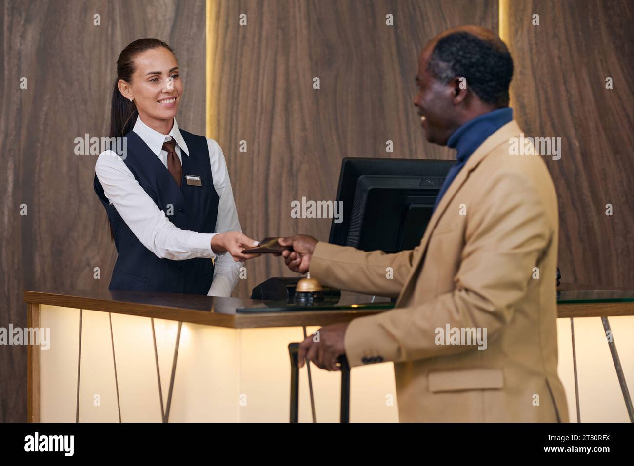 Hotel reception desk african hi-res stock photography and images - Alamy