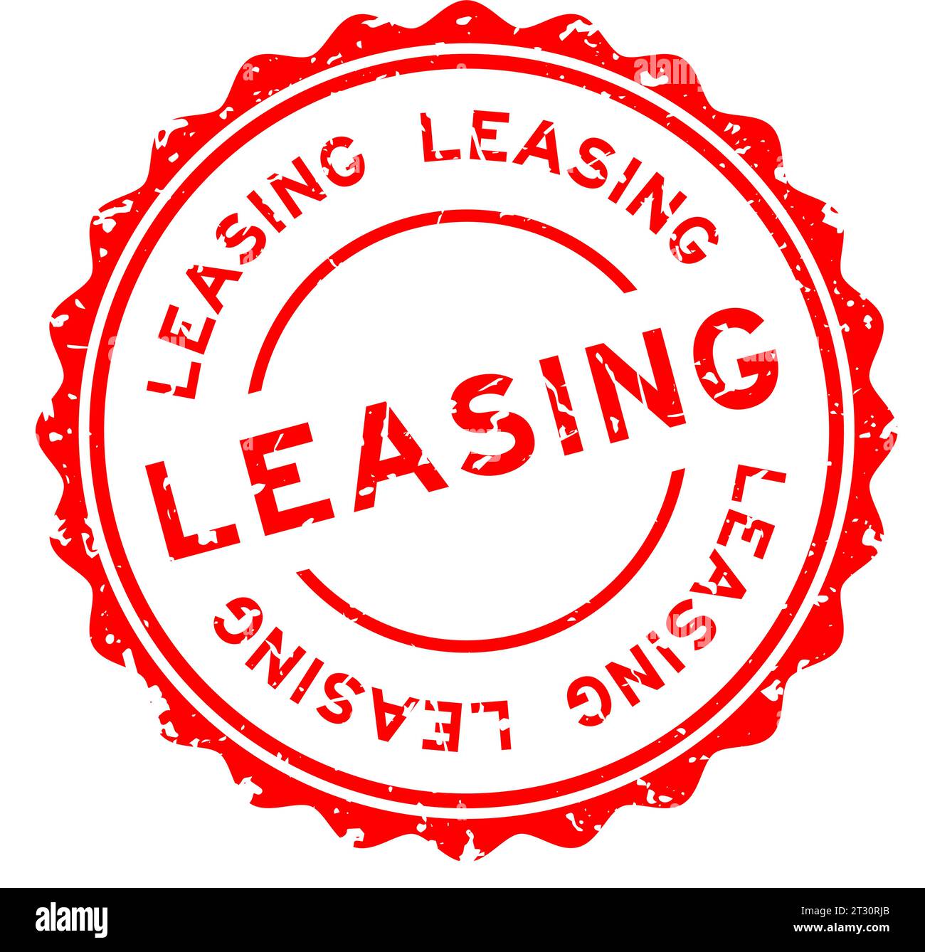 Grunge red leasing word round rubber seal stamp on white background Stock Vector Image & Art - Alamy