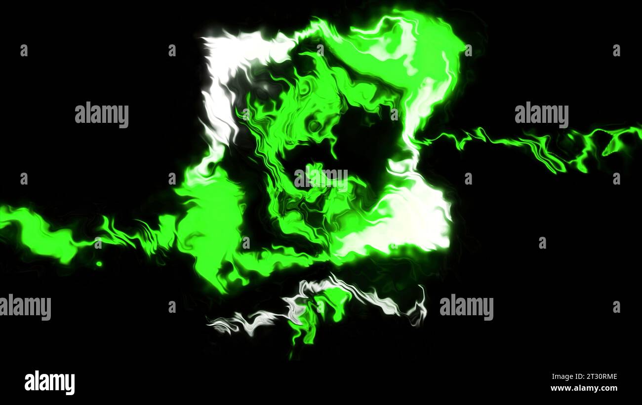 Green and yellow blob of light. Motion. Huge smeared sparkling spots ...