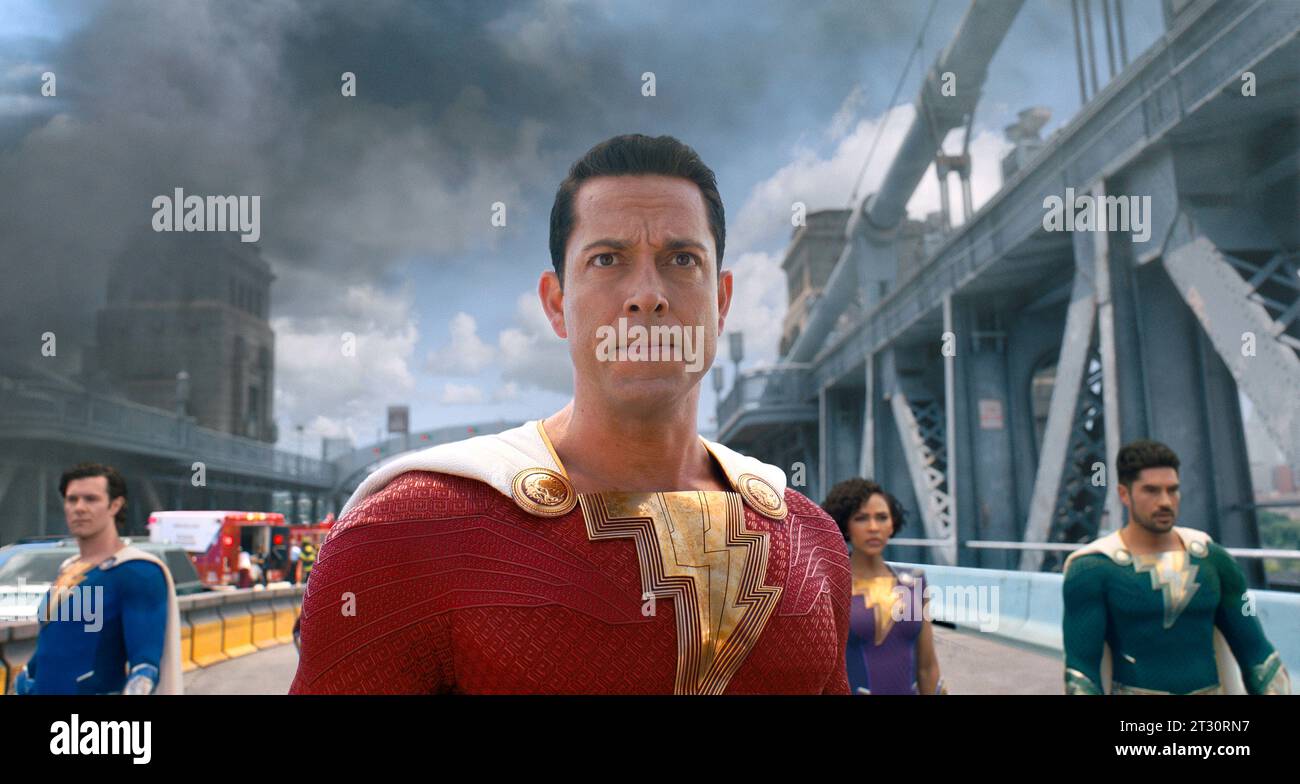 Shazam! Fury of the Gods Zachary Levi Stock Photo - Alamy