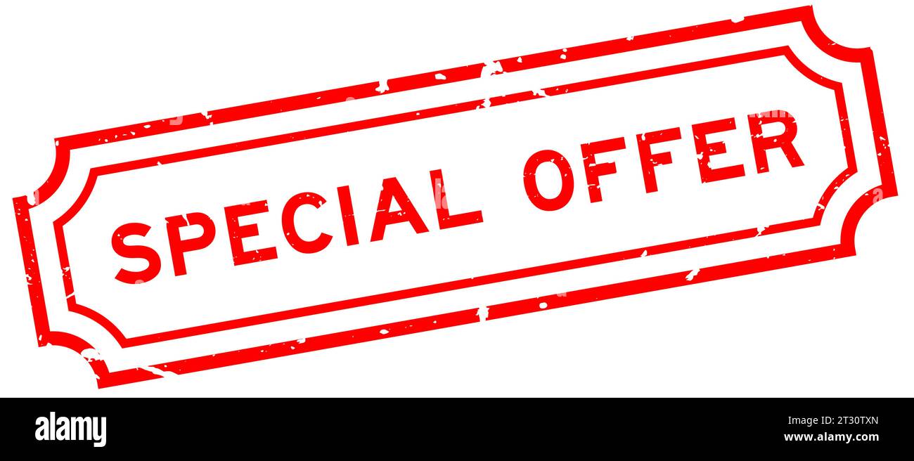 Grunge red special offer word square rubber stamp on white background Stock Vector Image & Art ...
