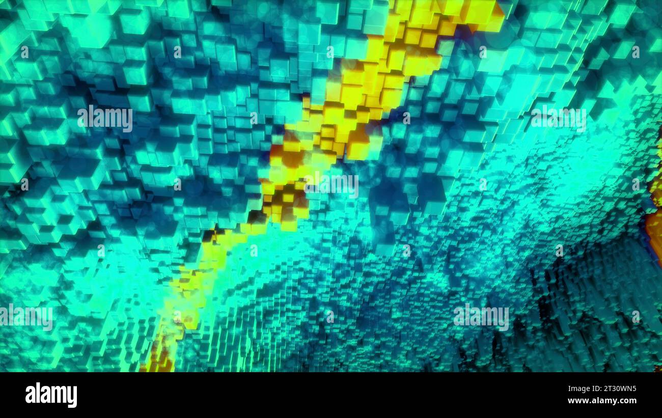 Blue and turquoise moving forward background. Motion. Bright light ...