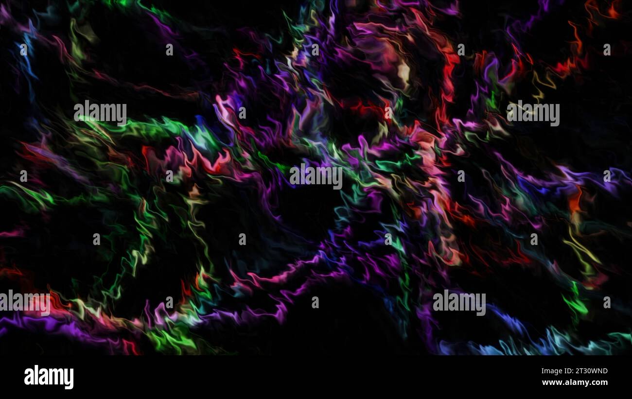 Black background with a thin multicolored grid. Motion. Animation of ...