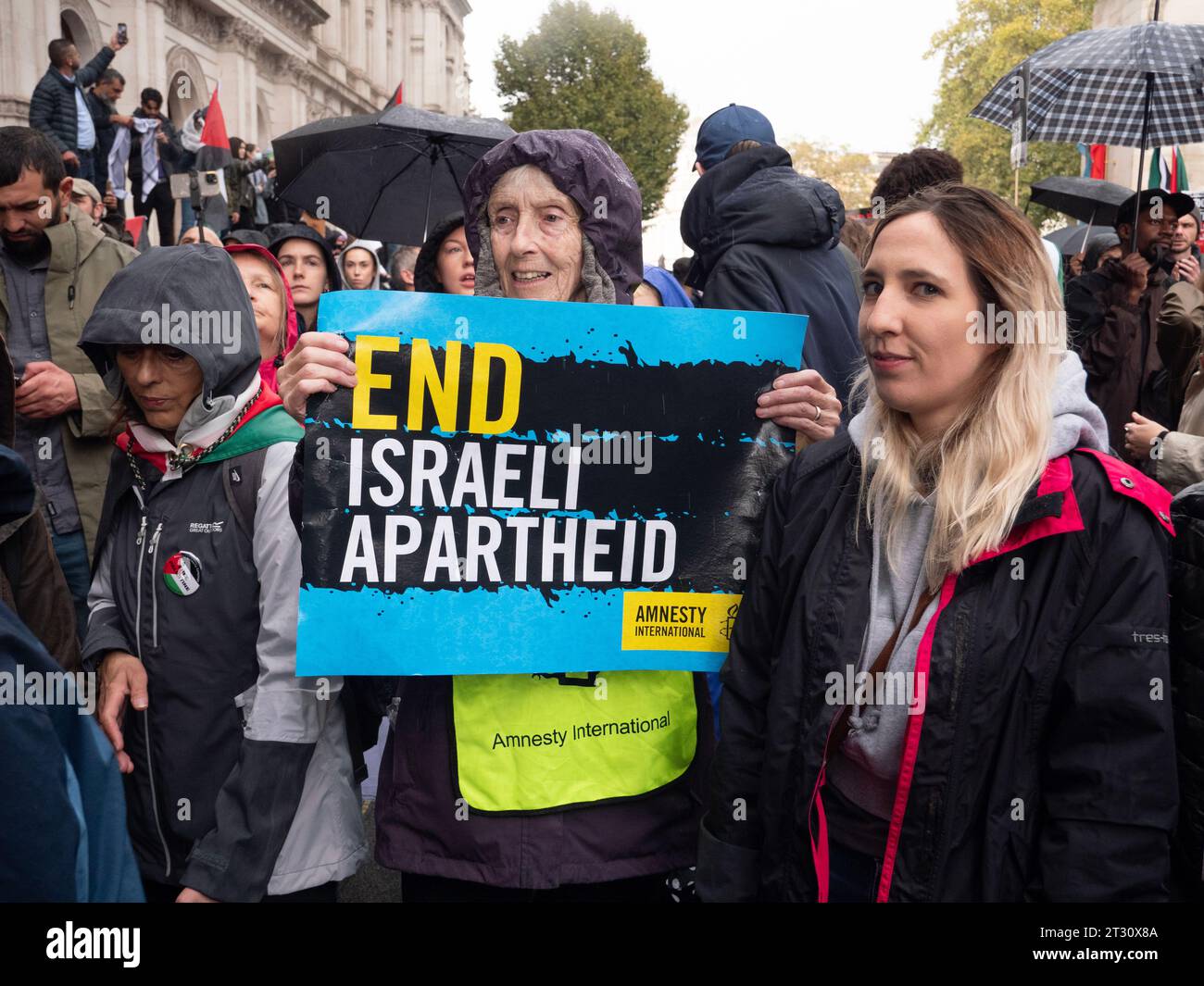 Pro-Palestinian marchers in London, UK, at the National March for ...
