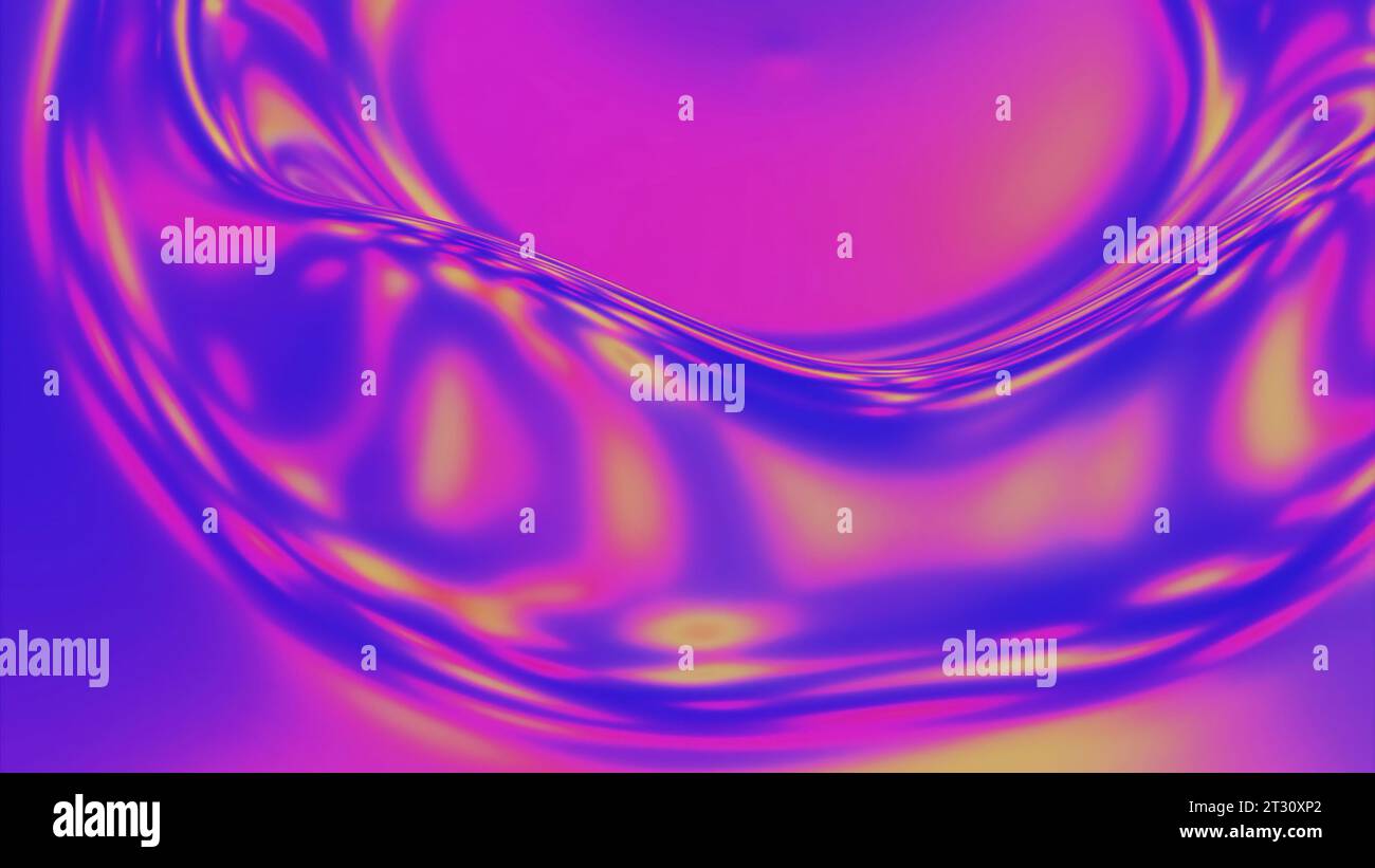 Close up of abstract drops falling into water and diverging circles ...